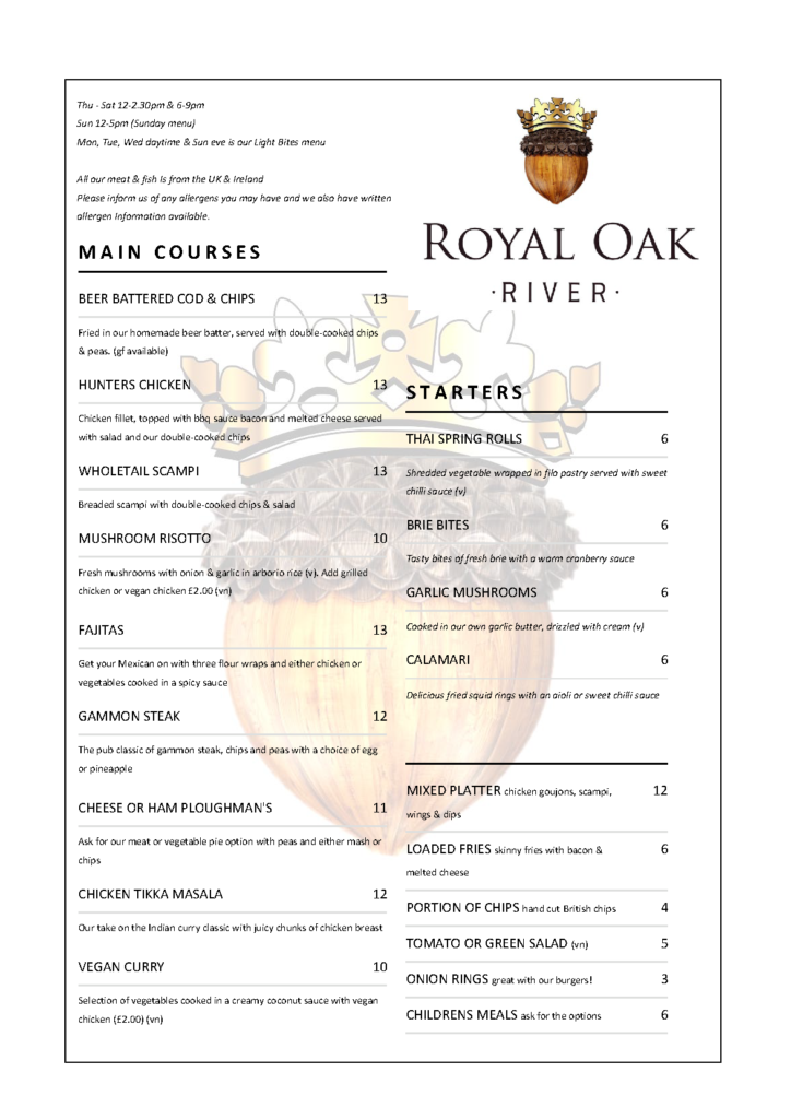 Dining – Royal Oak